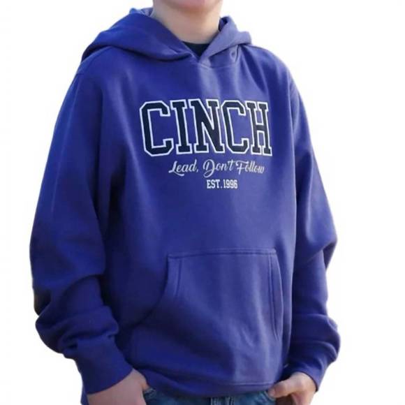 Cinch | Shirts & Tops | New Cinch Boys Logo Hooded Sweatshirt In Purple ...